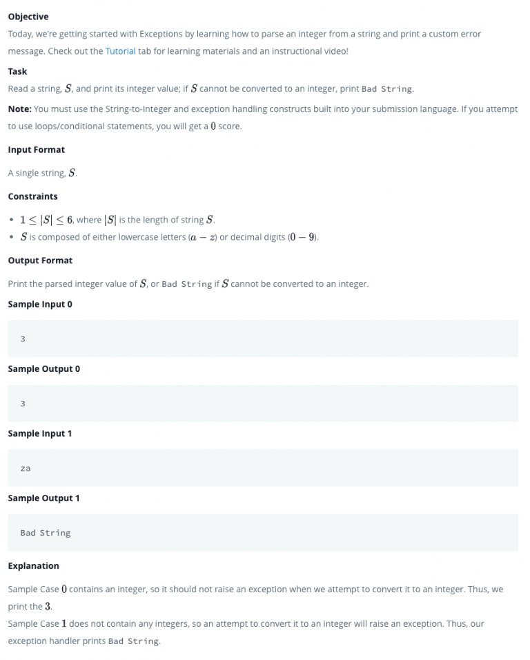 Day 16: Exceptions – String to Integer – Kickstart Coding Day 16: Exceptions – String to Integer – Kickstart Coding