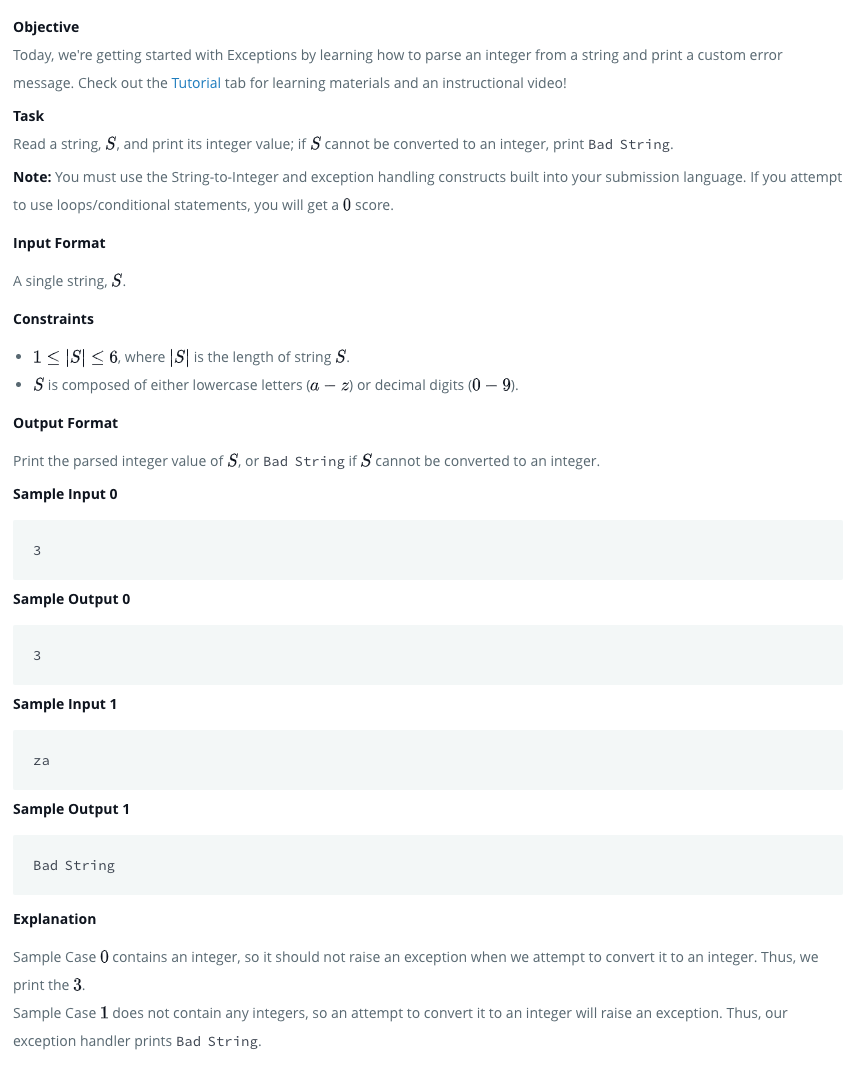 Day 16: Exceptions – String to Integer – Kickstart Coding Day 16: Exceptions – String to Integer – Kickstart Coding