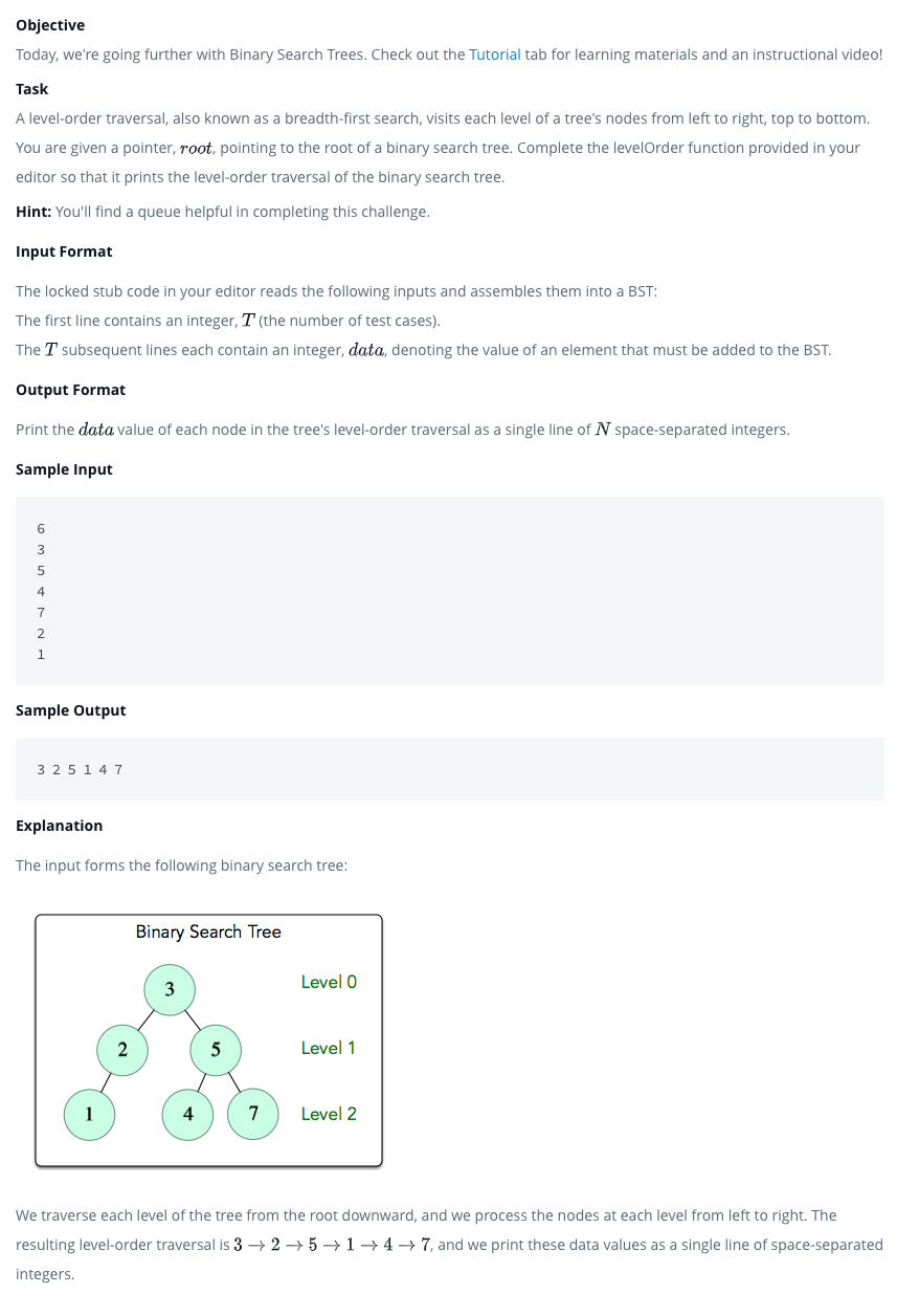 Day 23: BST Level-Order Traversal – Kickstart Coding