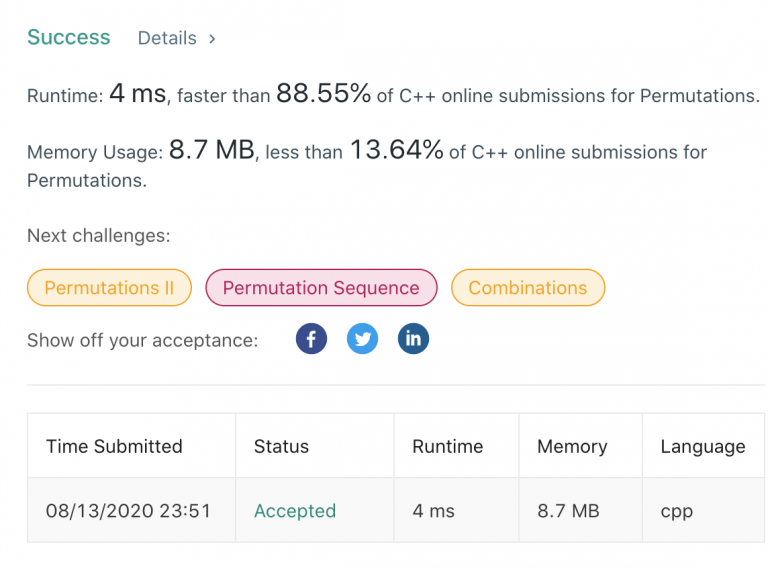 46. Permutations – Kickstart Coding