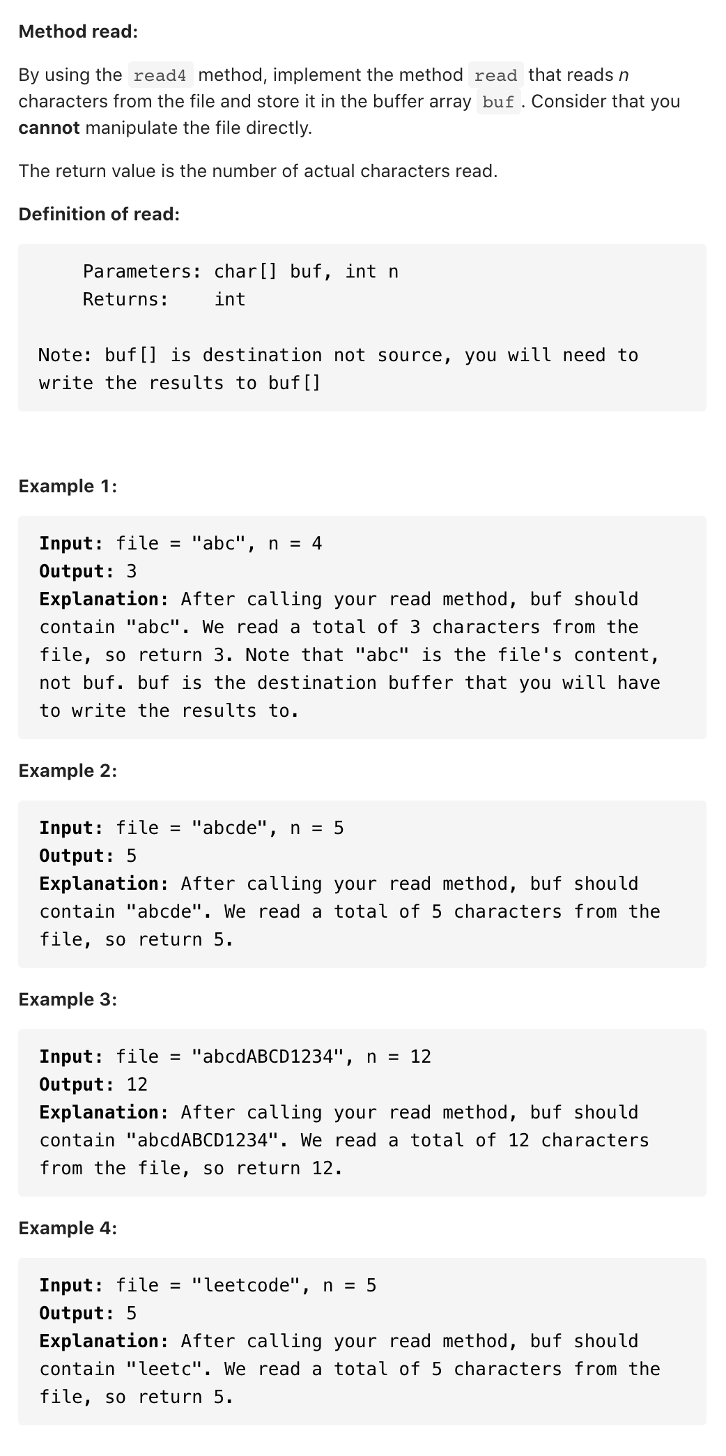 157. Read N Characters Given Read4 – Kickstart Coding