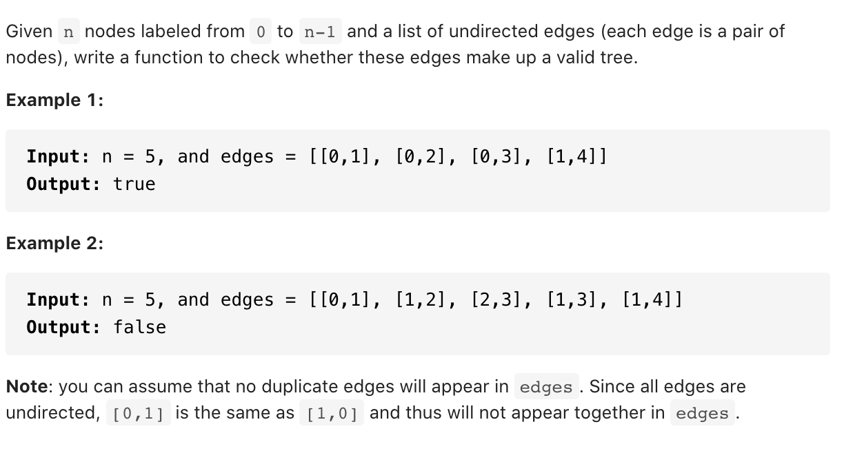 261. Graph Valid Tree – Kickstart Coding