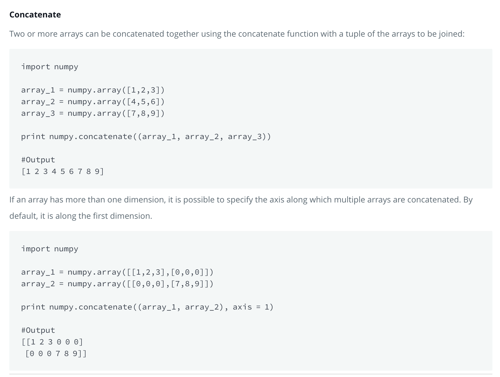Concatenate – Kickstart Coding