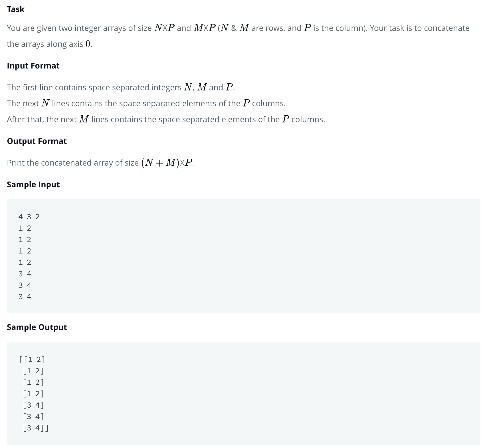 Concatenate – Kickstart Coding