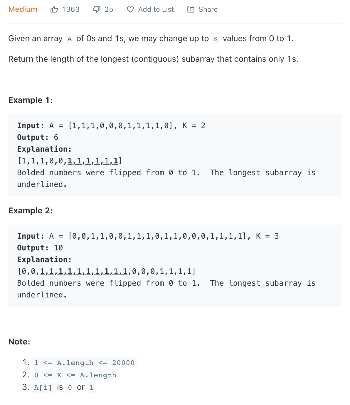 1004 Max Consecutive Ones Iii Kickstart Coding 3519