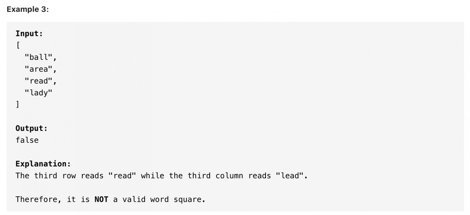 422. Valid Word Square – Kickstart Coding 422. Valid Word Square – Kickstart Coding
