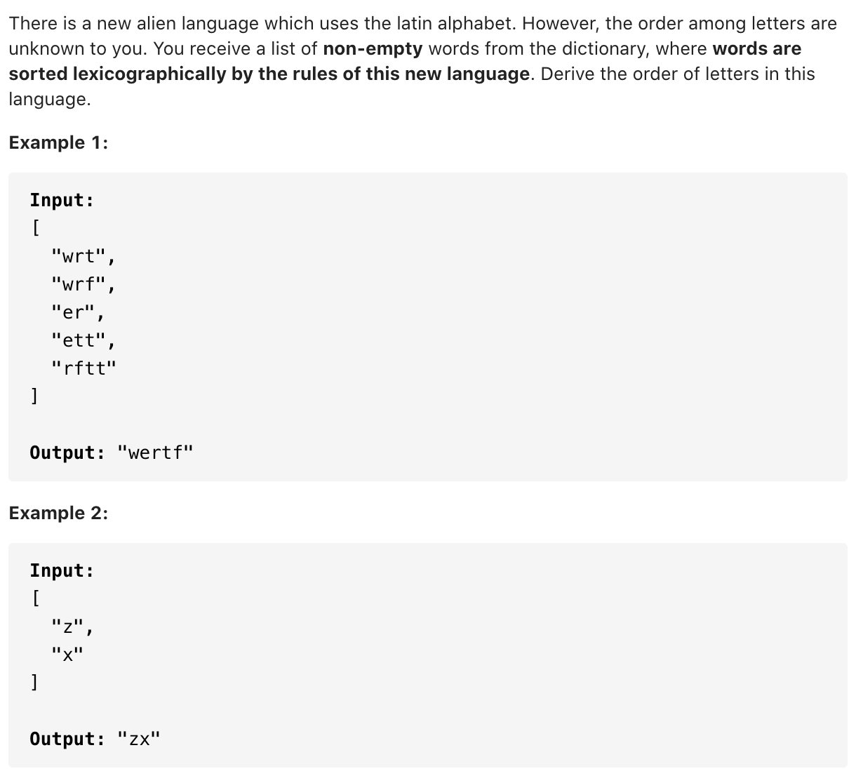269. Alien Dictionary – Kickstart Coding