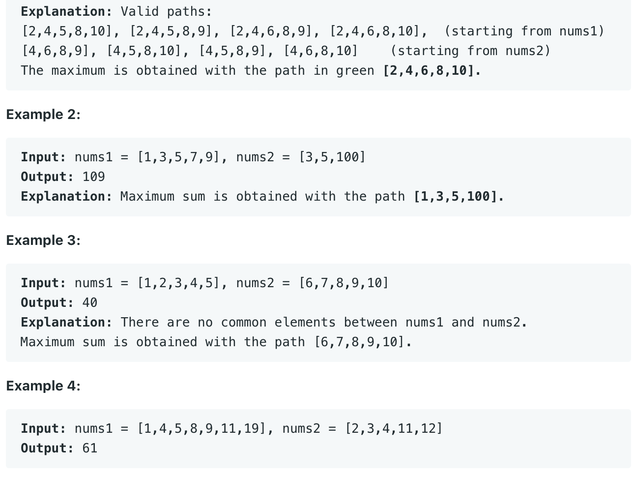 1537. Get the Maximum Score – Kickstart Coding