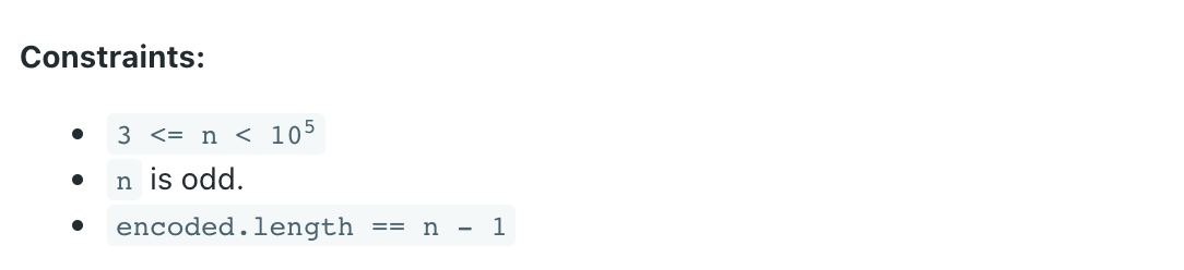 1734. Decode XORed Permutation – Kickstart Coding