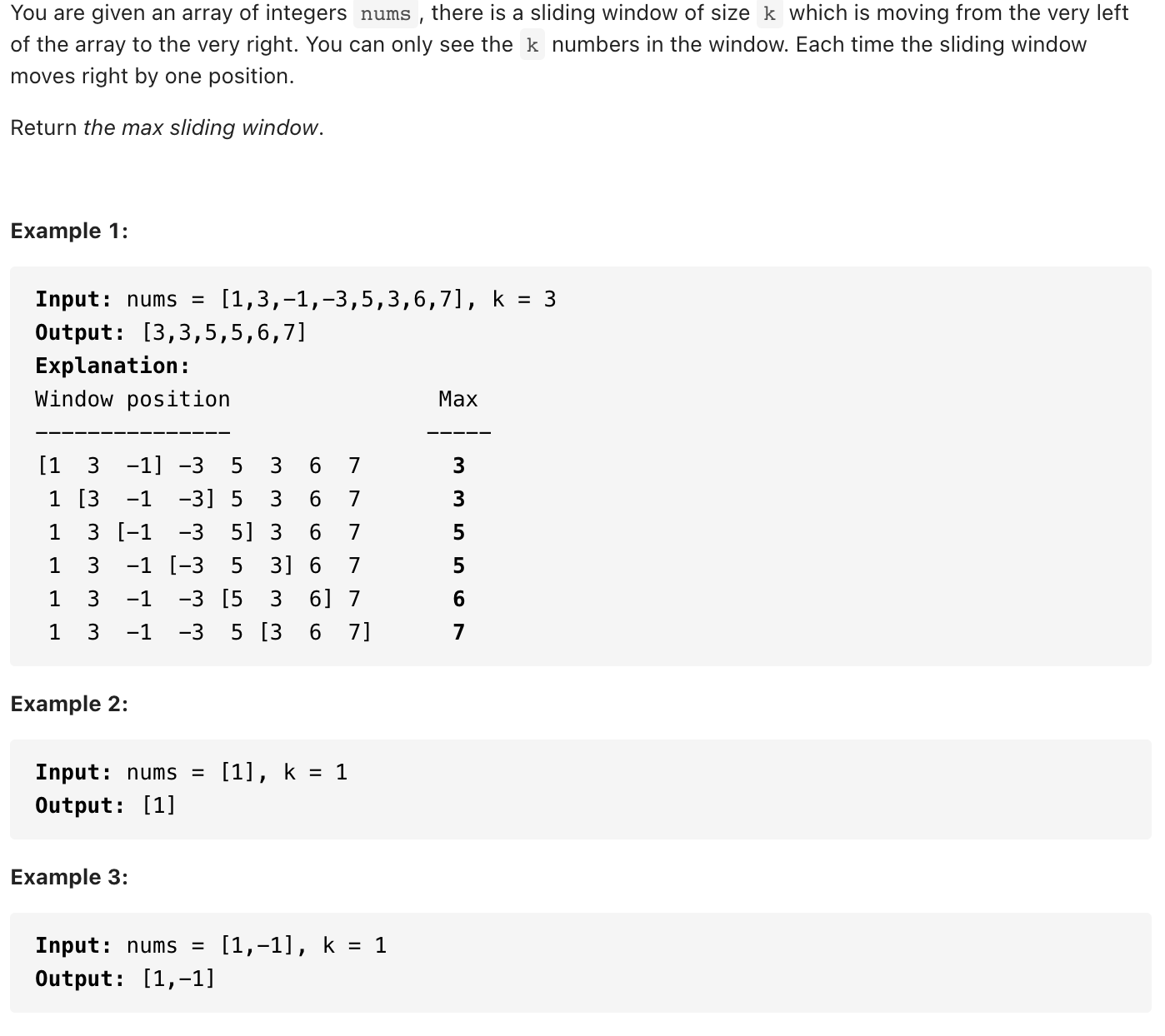 239. Sliding Window Maximum – Kickstart Coding