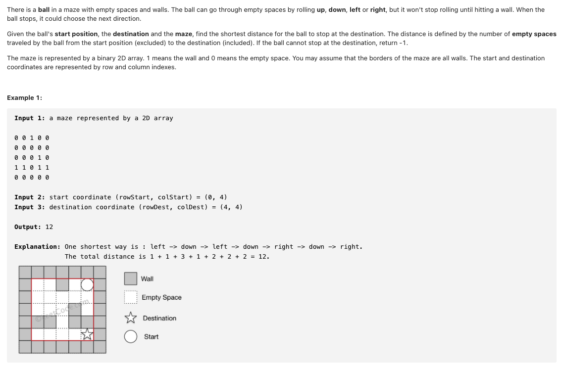 505. The Maze II – Kickstart Coding