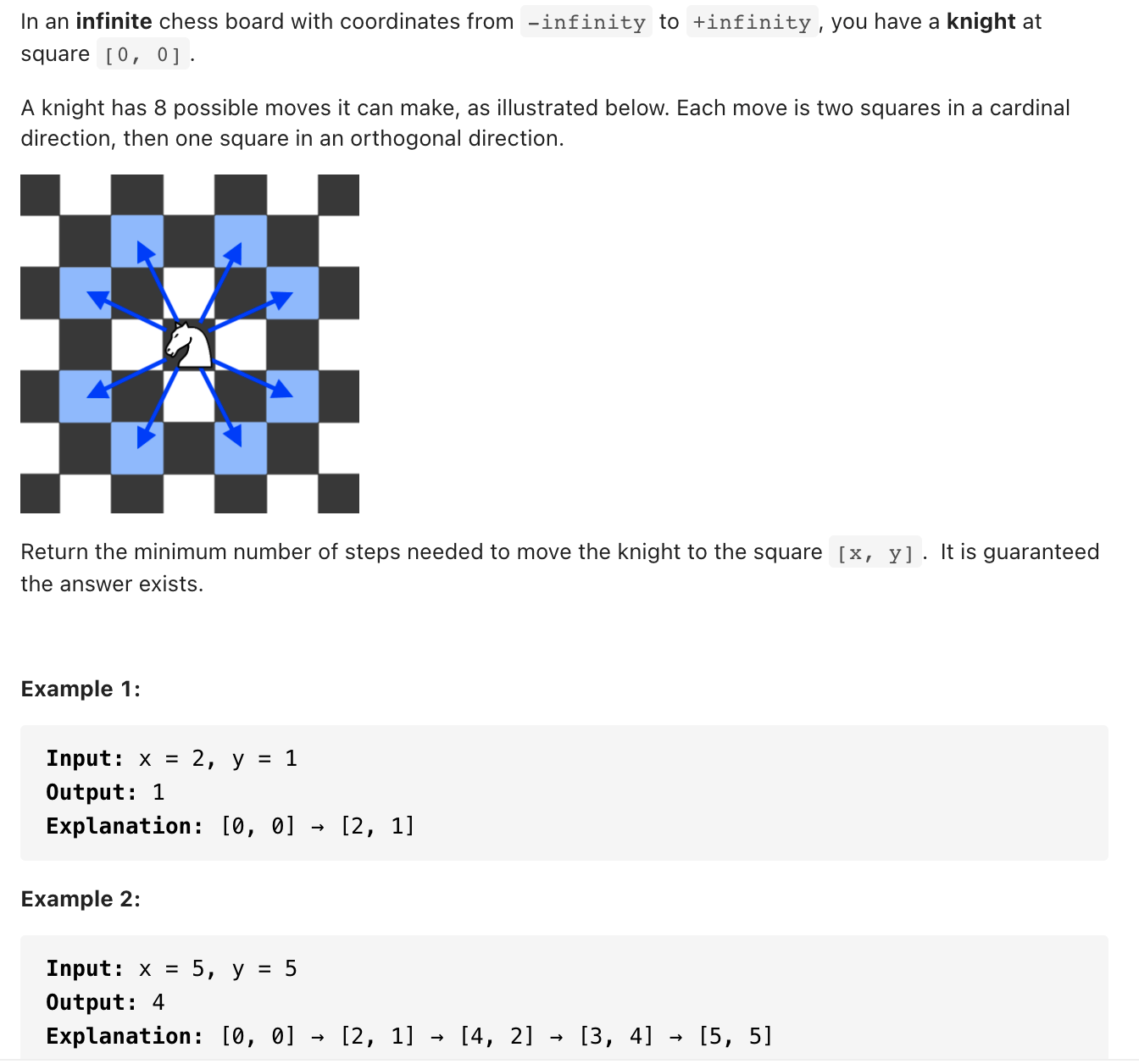 1197. Minimum Knight Moves – Kickstart Coding