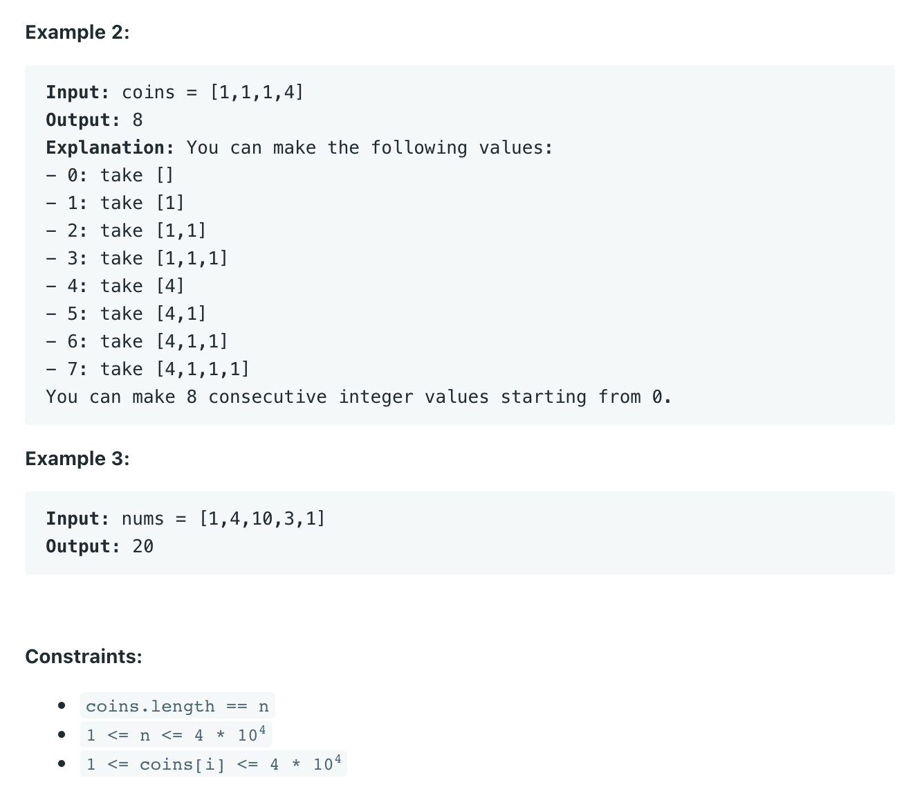 1798. Maximum Number of Consecutive Values You Can Make – Kickstart Coding