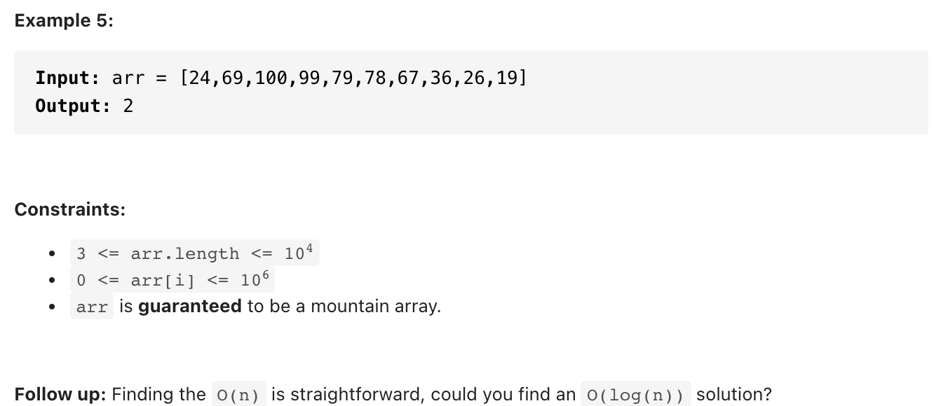 852. Peak Index in a Mountain Array – Kickstart Coding