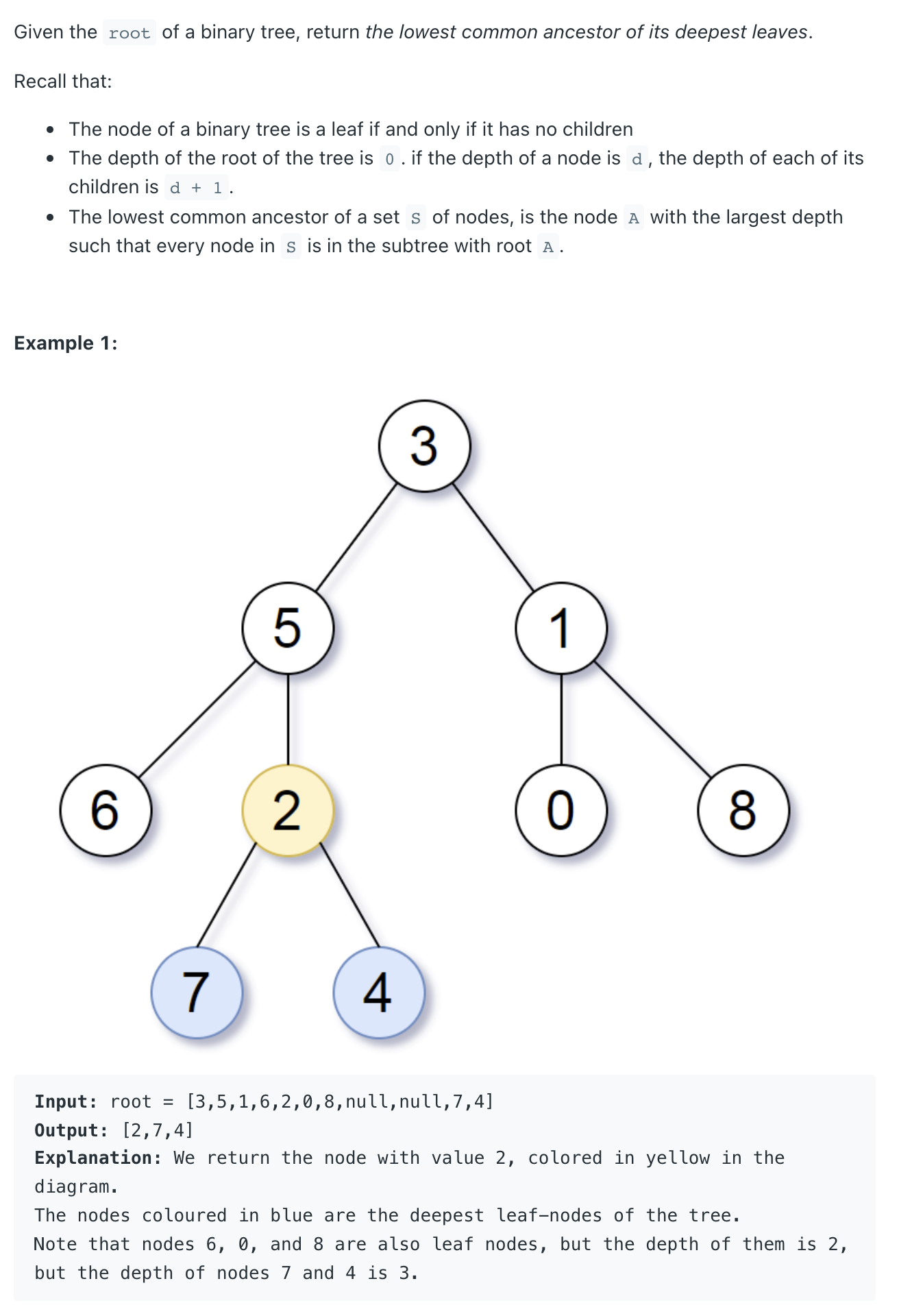1123. Lowest Common Ancestor of Deepest Leaves – Kickstart Coding 1123. Lowest Common Ancestor of Deepest Leaves – Kickstart Coding