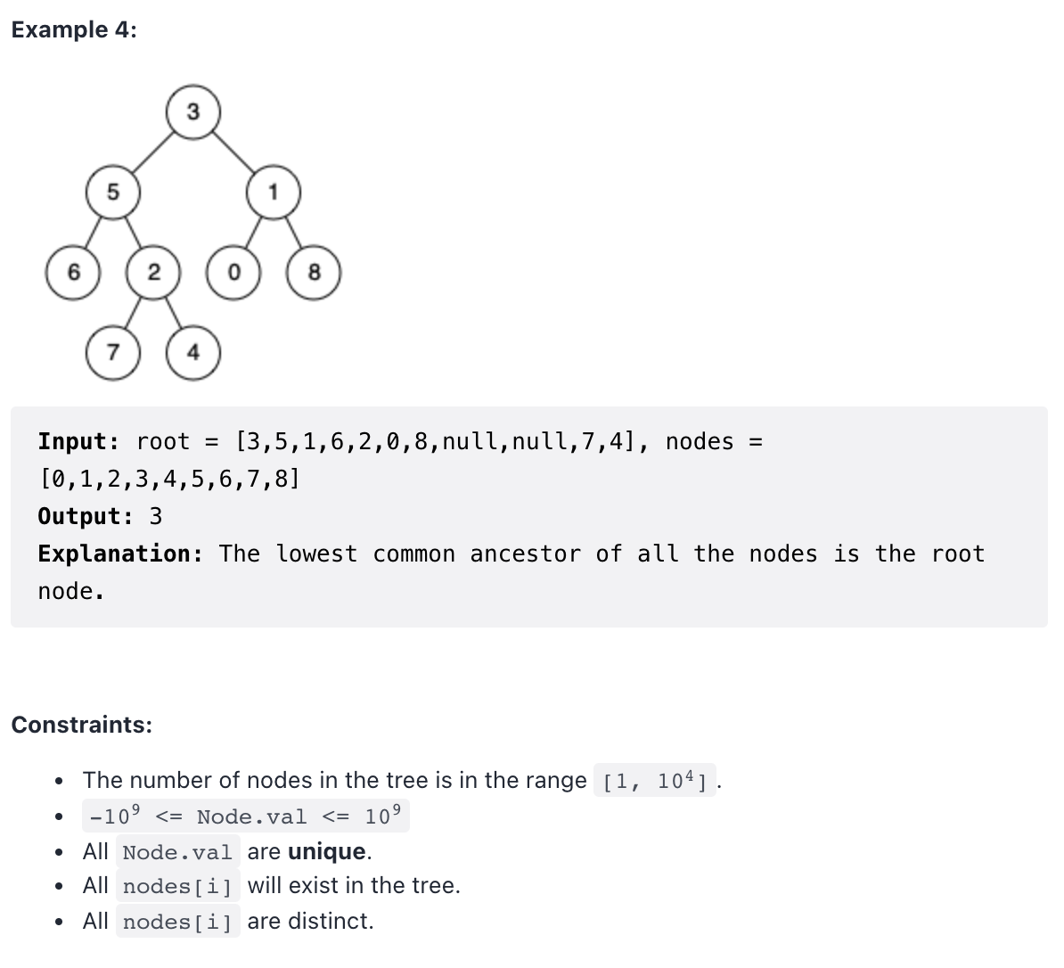 1676. Lowest Common Ancestor of a Binary Tree IV – Kickstart Coding