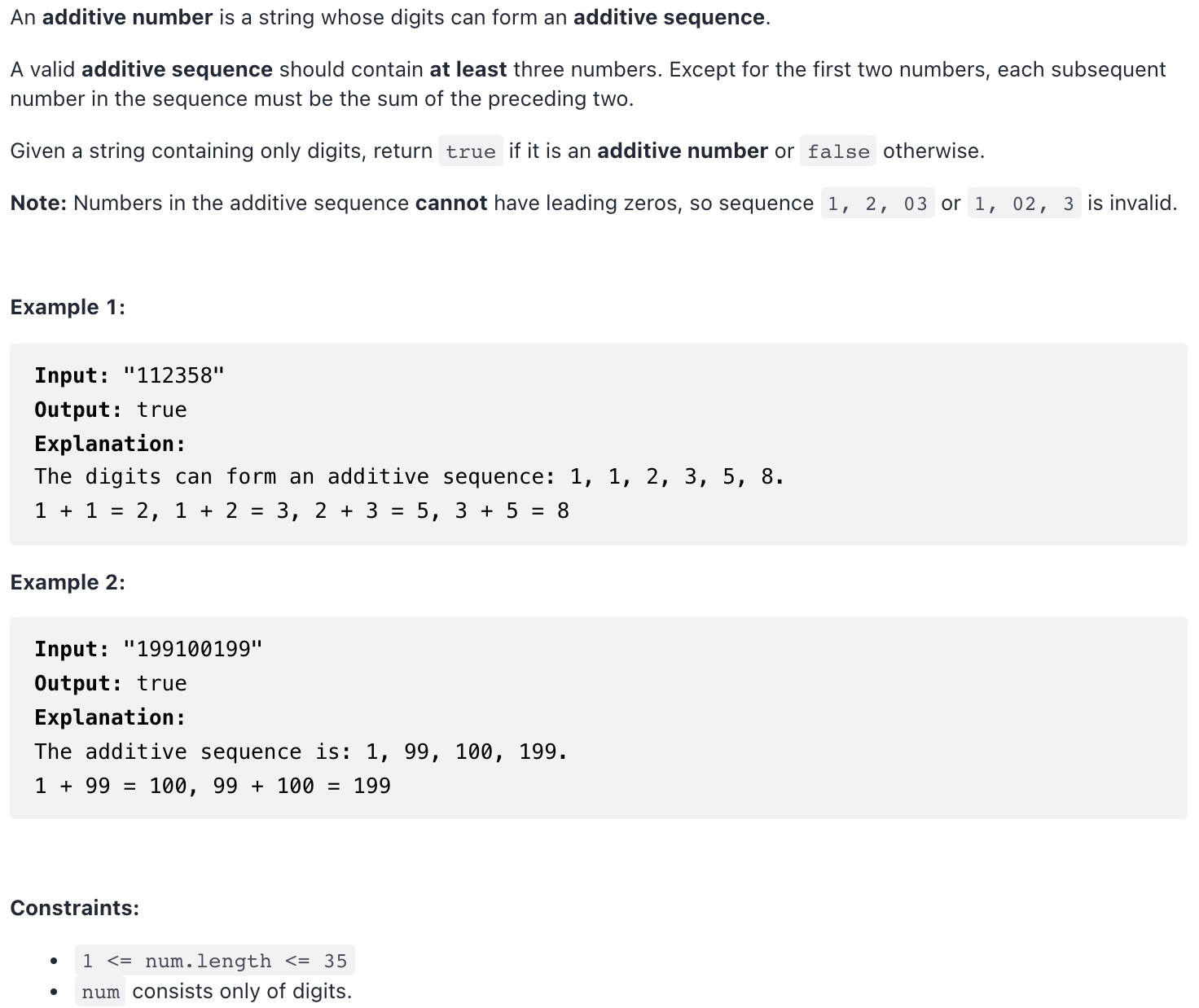 306. Additive Number – Kickstart Coding