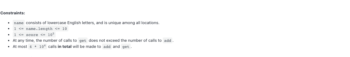 2102. Sequentially Ordinal Rank Tracker – Kickstart Coding
